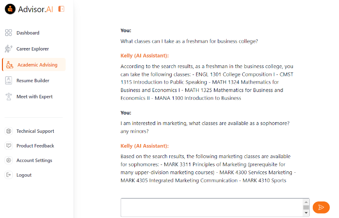 Advisor.AI | Academic Advising