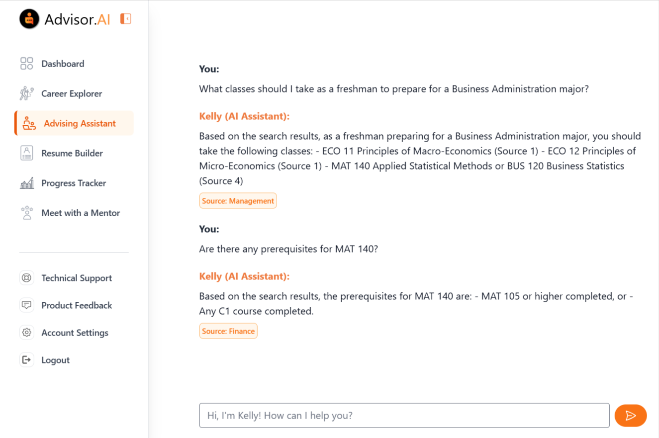 Advisor.AI | Academic Advising